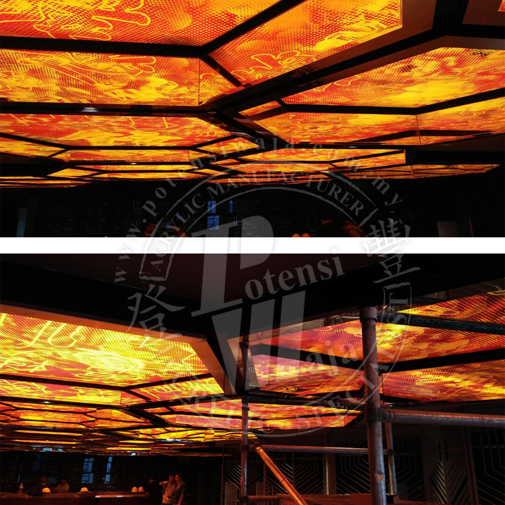Contemporary Restaurant Ceiling Design